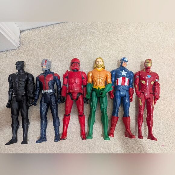 Marvel | Toys | 62 Superheros Aquaman Antman Black Panther Iron Man Cpt ...